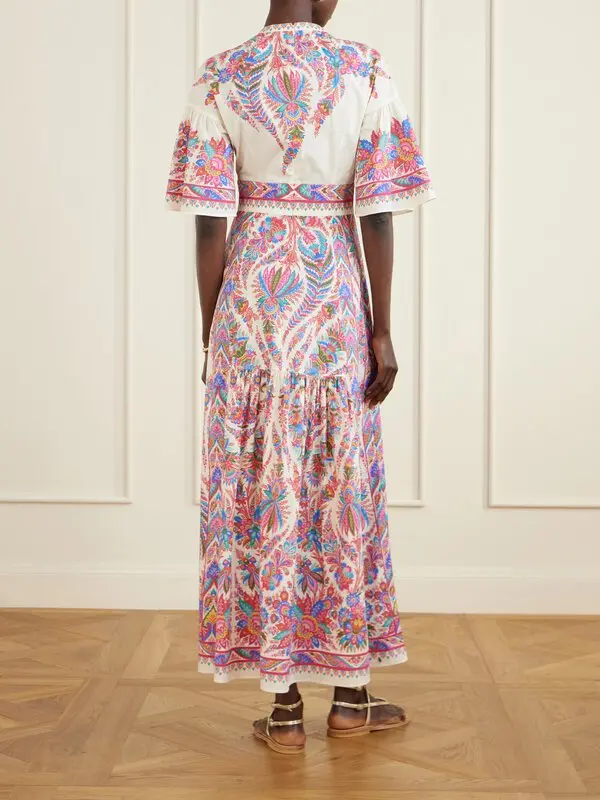 Etro Printed Cotton-poplin Maxi Dress