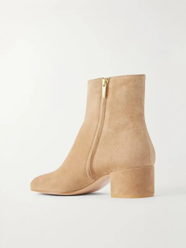 GIANVITO ROSSI Joelle 45 Suede Ankle Boots