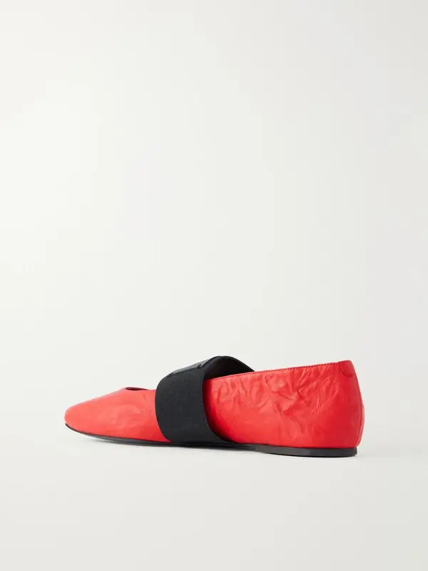 Givenchy Sliced Square' Leather Ballerina Flats