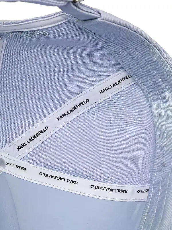 Karl Lagerfeld Embroidered Logo Baseball Cap - Blue