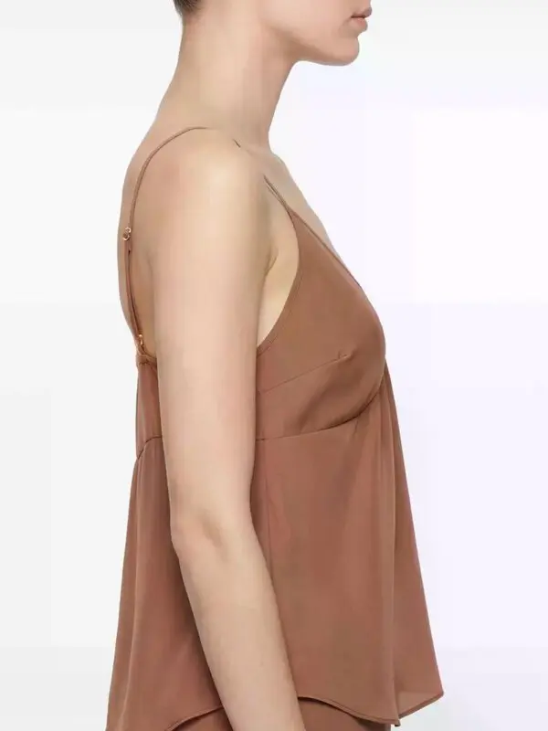 Kiki De Montparnasse La Plage Cami Silk V-neck Camisole