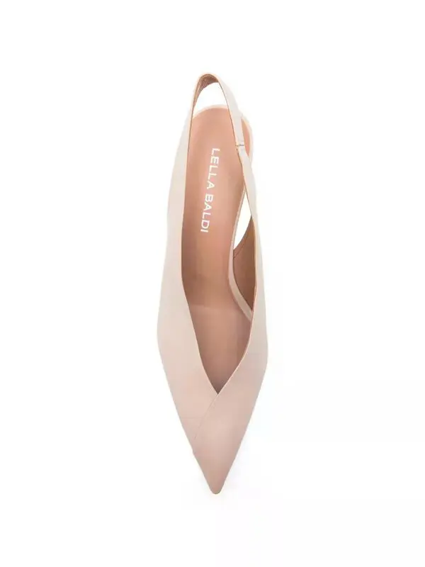 LELLA BALDI Pointed Toe Slingback Pumps