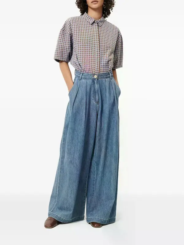 SESSUN Diegui Pleated Wide-leg Jeans