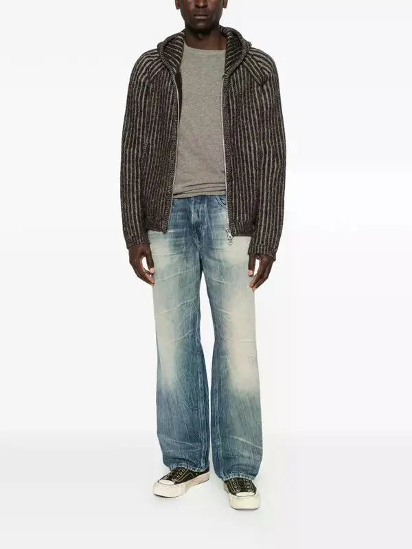 DIESEL® Logo-patch Distressed Denim Jeans