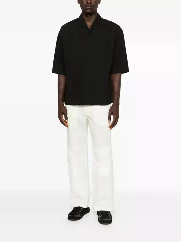 INDIVIDUAL SENTIMENTS Camp-collar Layered T-shirt