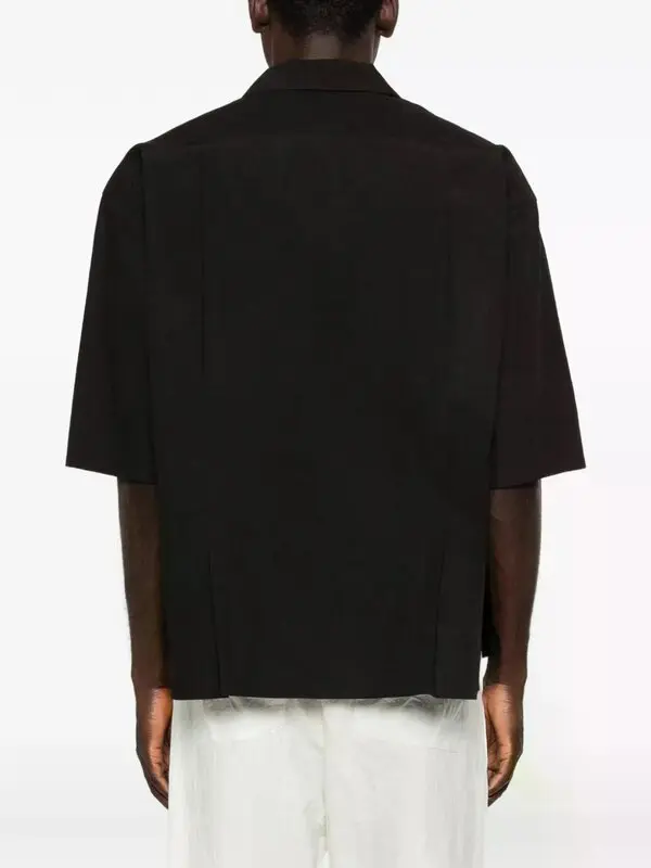 INDIVIDUAL SENTIMENTS Camp-collar Layered T-shirt