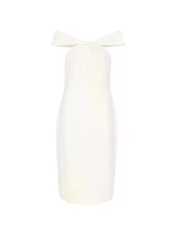 Ralph Lauren Twist Shoulder Midi Dress - Neutrals