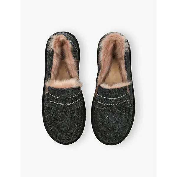 UGG Ellis Suede Loafers - Black