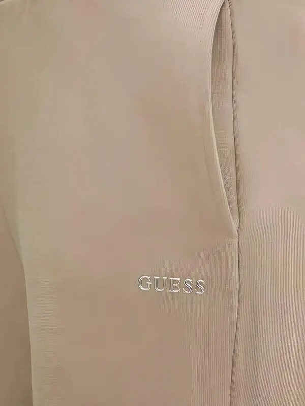 Guess Silver-tone Logo Trousers
