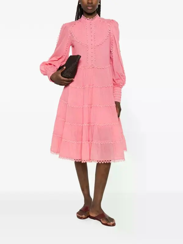 ERMANNO FIRENZE Layered Lace Midi Dress