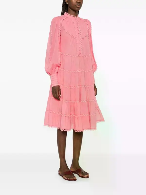 ERMANNO FIRENZE Layered Lace Midi Dress