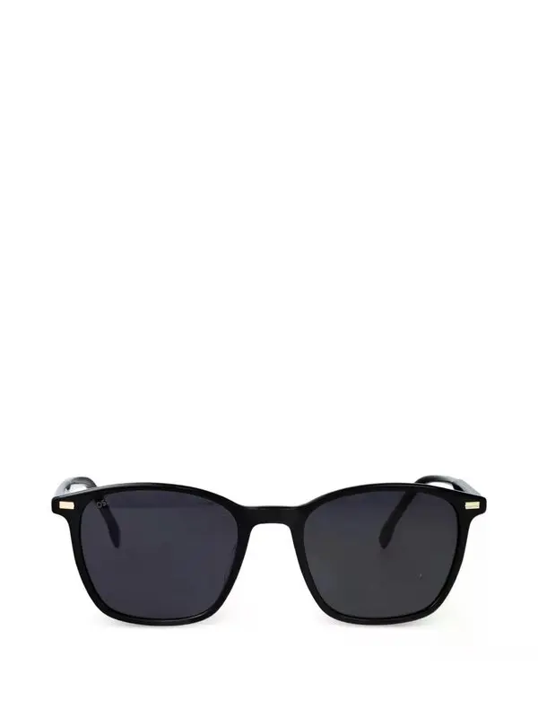 BOSS Oval Frame Sunglasses - Black