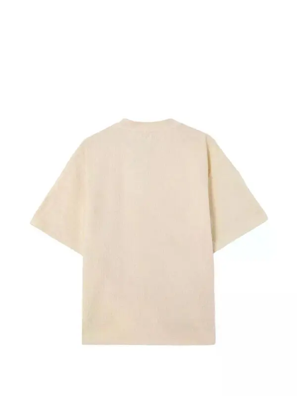 Off-White Logo-pattern Terrycloth T-shirt - Neutrals