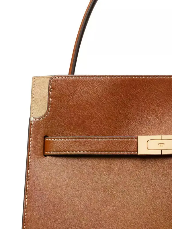 Tory Burch Small Lee Radziwill Double Bag - Brown