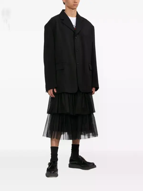 Comme Des Garçons Tiered Midi Skirt