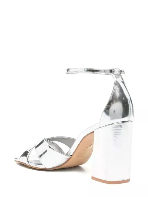 ANDREA CARRANO Crossover-strap Sandals - Silver