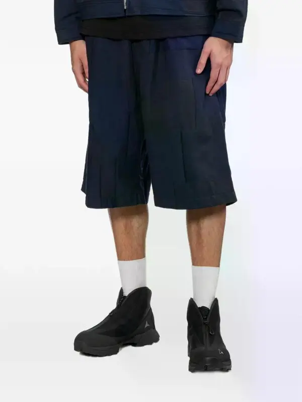 Comme Des Garçons Patchwork Shorts - Blue