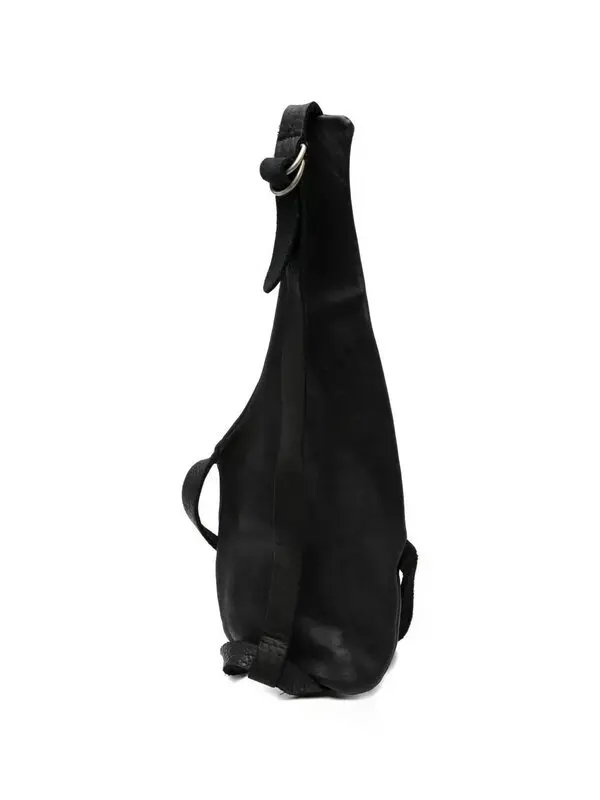 Guidi Leather Cross Body Bag With Zip Detail