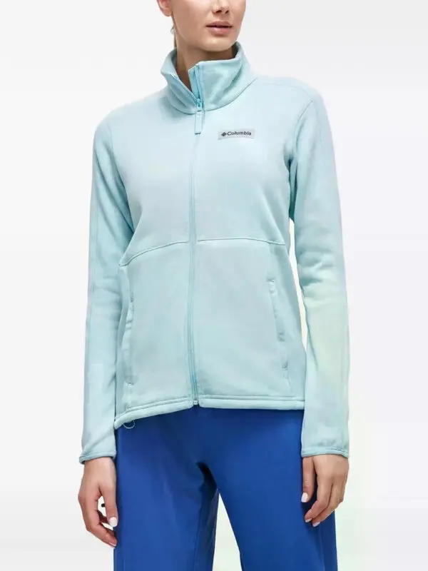 Columbia Full Zip Sweatshirt With High Neck And Logo Detail