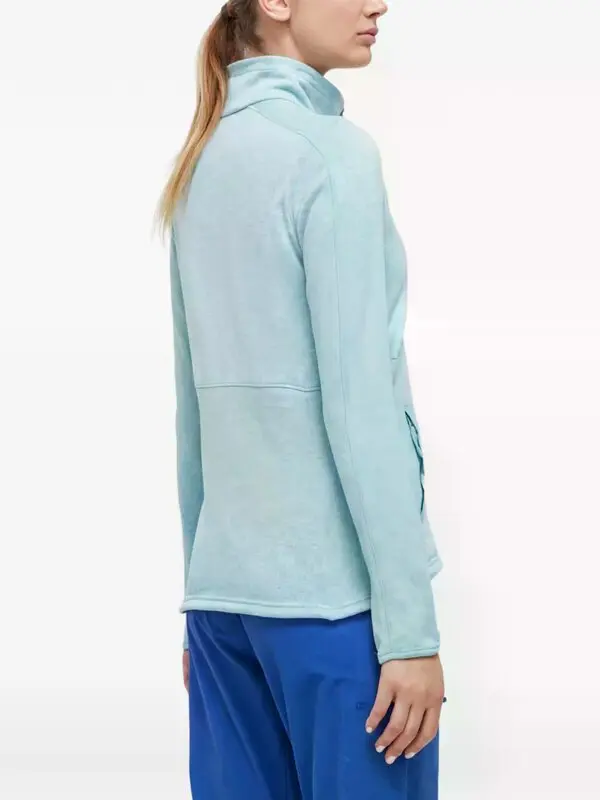 Columbia Full Zip Sweatshirt With High Neck And Logo Detail