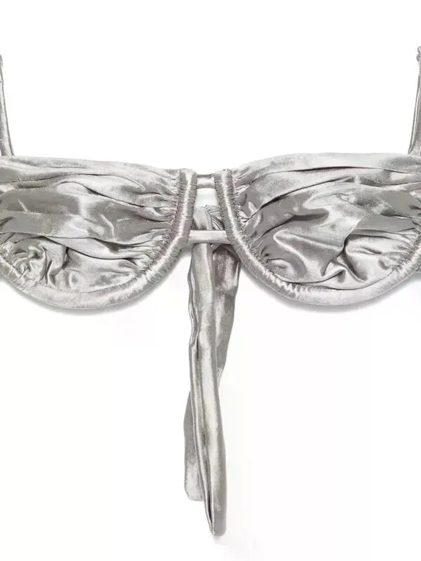 ISA BOULDER Ruched Bikini Top