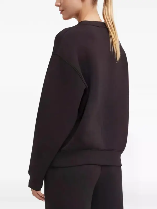 Guess Logo Embellished Crewneck Sweatshirt