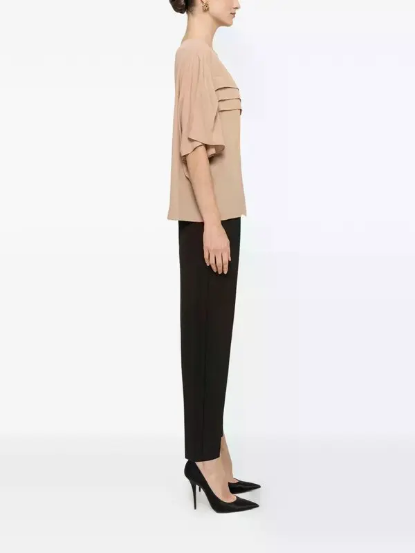 NISSA Pleat Detail Chiffon Top