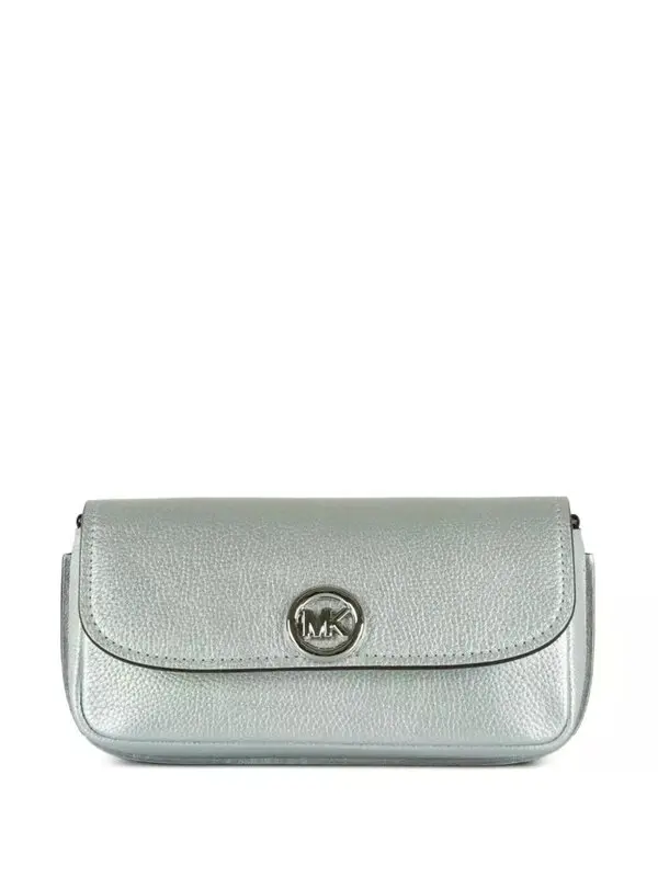 Michael Kors Chain Flap Shoulder Bag - Silver