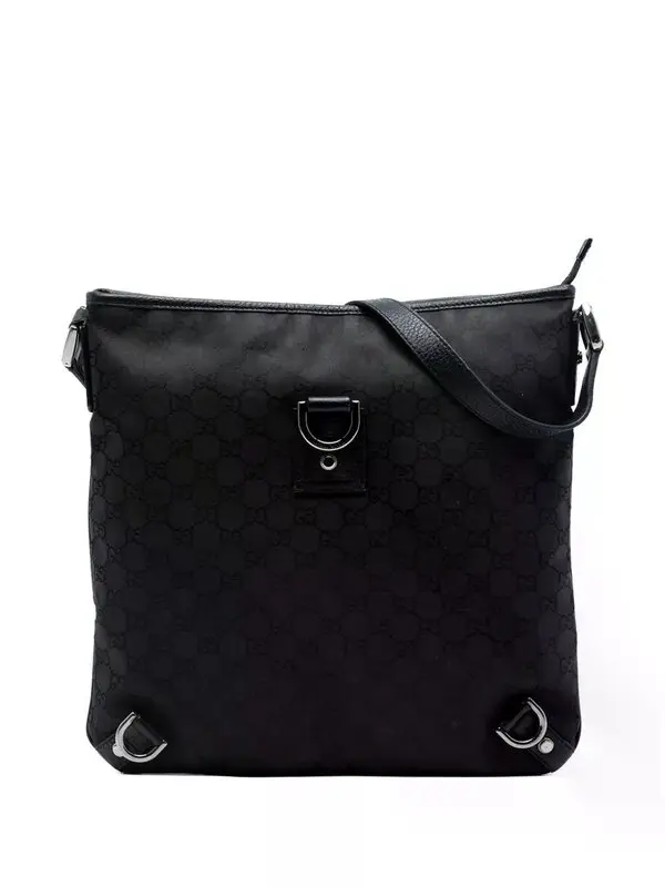 Gucci Gg Canvas Abbey D-ring Crossbody Bag - Black