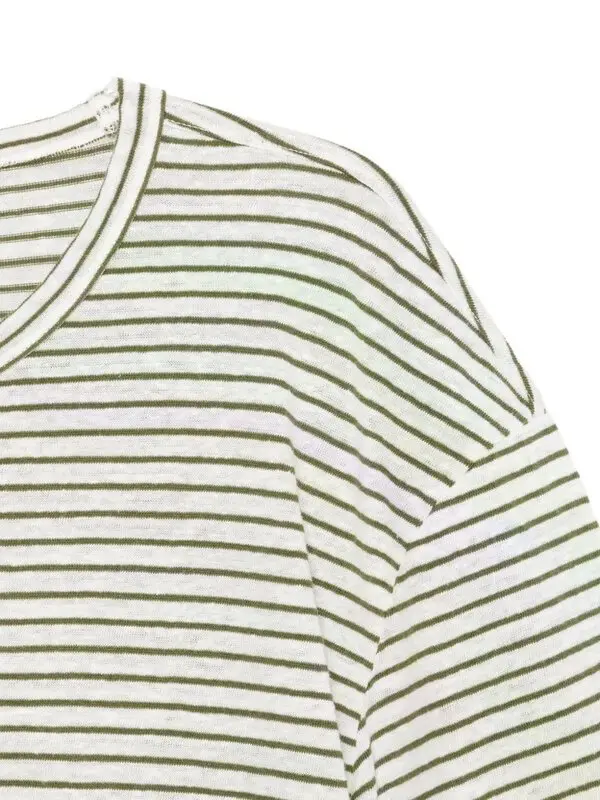 Officine Générale Striped T-shirt - Neutrals