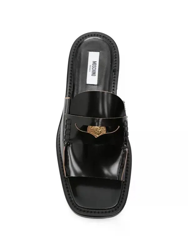 Moschino Square-toe Flat Sandals