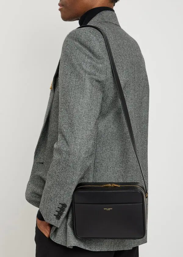 Saint Laurent Daily Cam Logo Leather Cross-body Bag