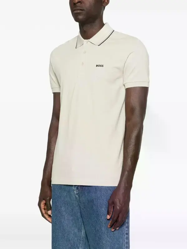 BOSS Piped Cotton Polo Shirt