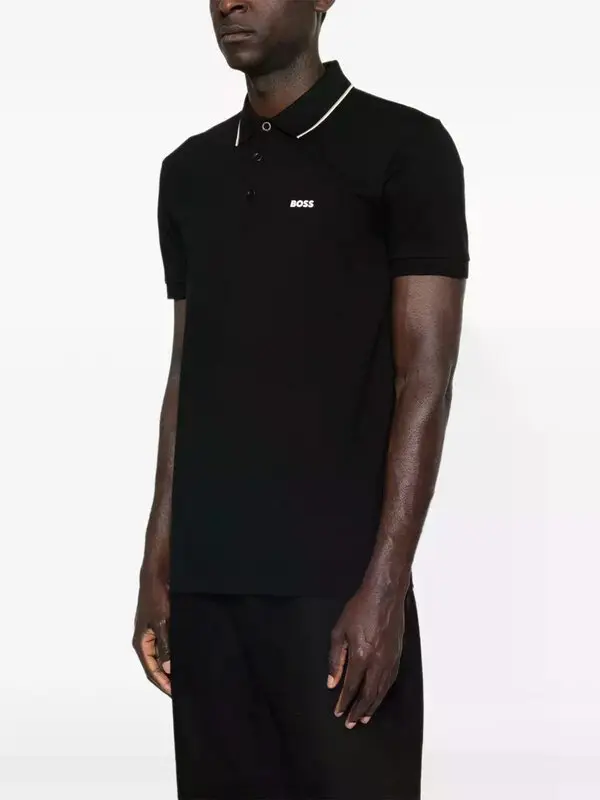 BOSS Tipped Cotton Polo Shirt