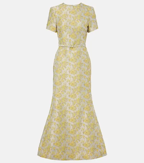 Simkhai Caraline Floral Jacquard Gown
