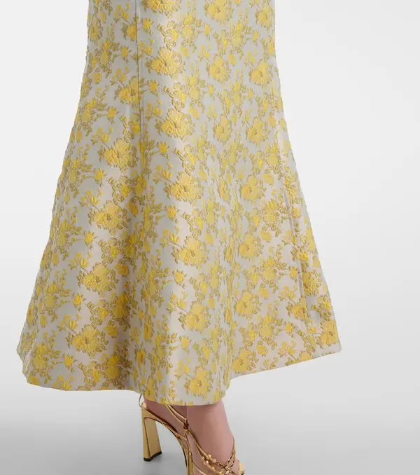Simkhai Caraline Floral Jacquard Gown