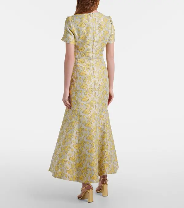 Simkhai Caraline Floral Jacquard Gown