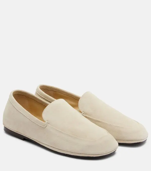 LEMAIRE Suede Slip-on Shoes - Beige