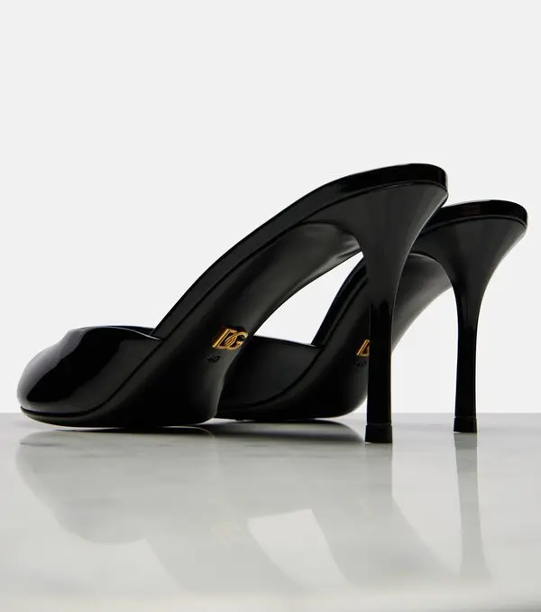 Dolce & Gabbana Keira Patent Leather Mules