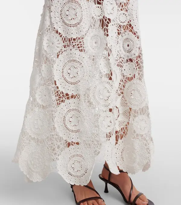 SELF-PORTRAIT Crochet Maxi Dress