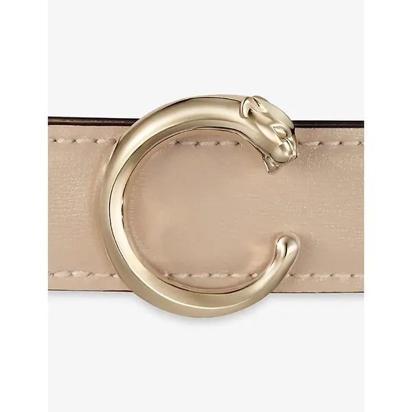 Cartier Panthère De Leather Belt - Beige