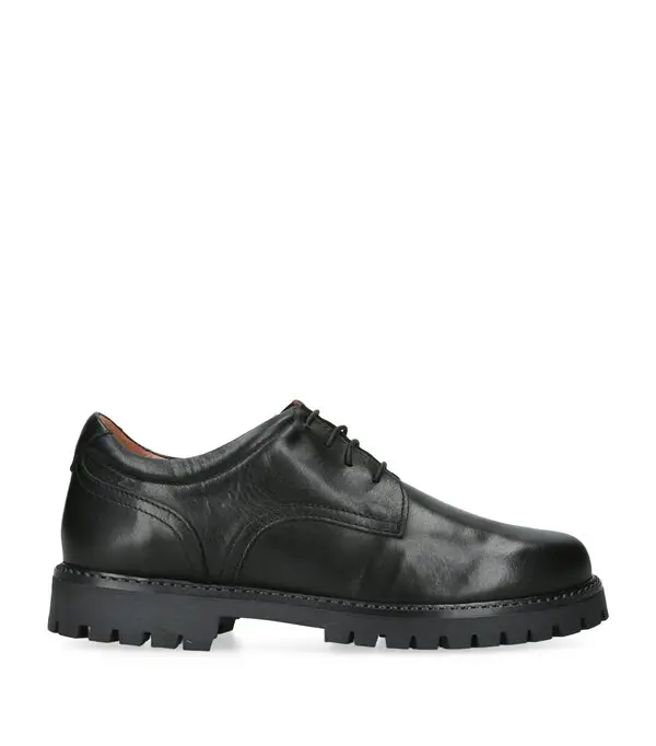 PAPOUELLI Leather Lace Up School Shoes