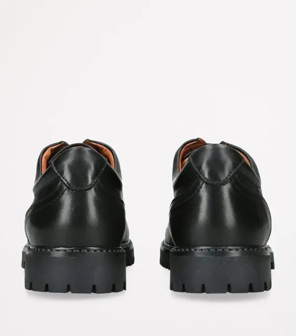 PAPOUELLI Leather Lace Up School Shoes