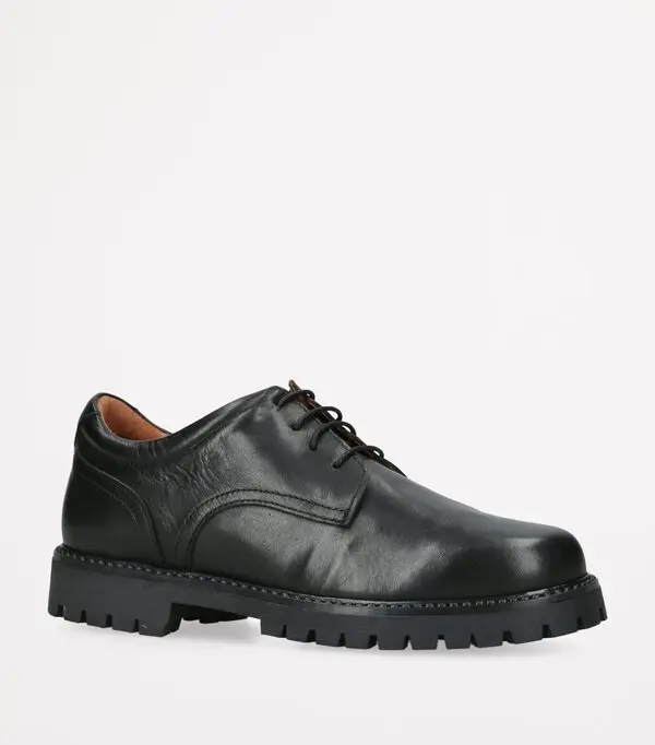 PAPOUELLI Leather Lace Up School Shoes