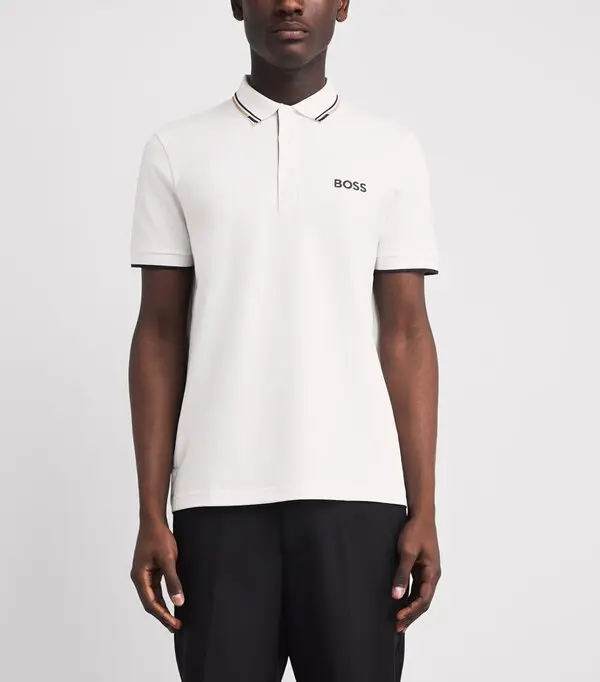 BOSS Cotton-blend Paddy Polo Shirt - Beige