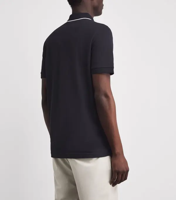 BOSS Stretch-cotton Philix Polo Shirt - Navy