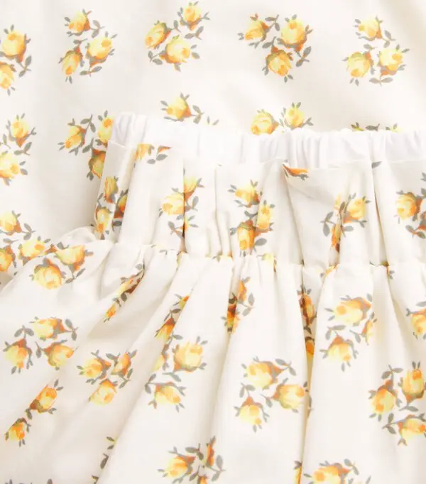 Maje Printed Button-front Mini Skirt - Yellow