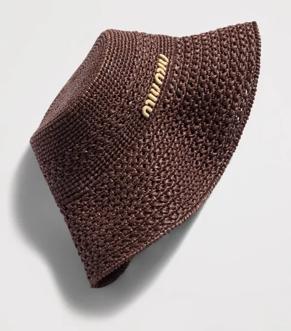 Miu Miu Raffia Bucket Hat