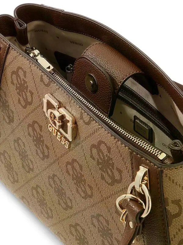 Guess Logo Charm Tote Bag - Neutrals