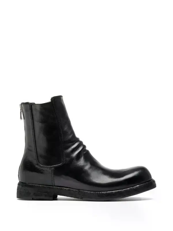 Officine Creative Bulla Dd Zip Leather Chelsea Boots